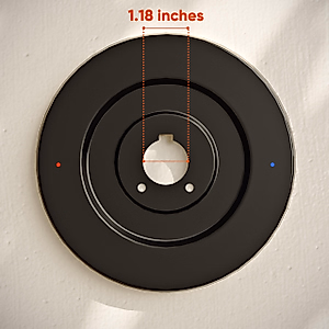 Escutcheon Replacement for Moen 16090 Chateau Collection, for One-Handle Tub and Shower Faucets, Matte Black