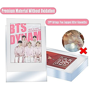 Card Sleeves 61x90mm 200PACK Photocard Protector Perfect for Double sleeving Small Japanese Sized Board Game Penny Sleeve for Sports Trading Kpo Baseball,Magic,MTG Sleeves (Clear-200pcs)