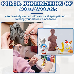 Seocam Epoxy Sculpt Clay, Epoxy Putty for Epoxy Sculpt, 2 Part Modeling Compound (A & B) of Sculpting Clay, Magic Sculpt Epoxy Clay for Sculpting, Modeling, Building and Repairing, 1 Pound, Natural