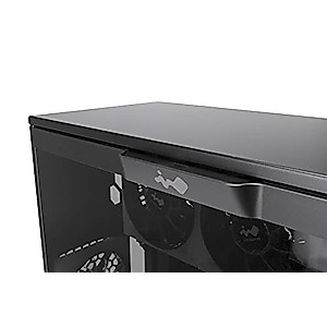 in Win 309GE (IW-CS-309GE-BLK) EATX/EEB Mid Tower with 4 ARGB Fan, Black