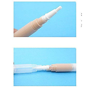 Teemico Pack of 6 Pieces 3ml Empty Twist Pen with Brush Travel Portable Eyelash Lip Gloss Tube Container Cuticle Oil Nail Polish Teeth Whitening Pen Makeup Accessories