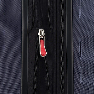 Delsey Paris Alexis Durable Hardside Luggage, Expandable Lightweight 4-Wheel Spinner, Easy Grip Telescoping Handle for Smooth Mobility, TSA-Lock Incorporated, Men and Women, Navy, Check-In 25-Inch