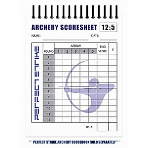 Perfect Strike Archery Targets. Classic OPS No. 000. Archery Paper Targets. Great for Practice in The Backyard or at The Range. (12" x 12" Targets) (12)