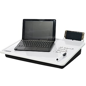 Fun Express EZDesk Magnetic Dry Erase Lap Desk with Graph Ruling, Tablet Dock and Accessories
