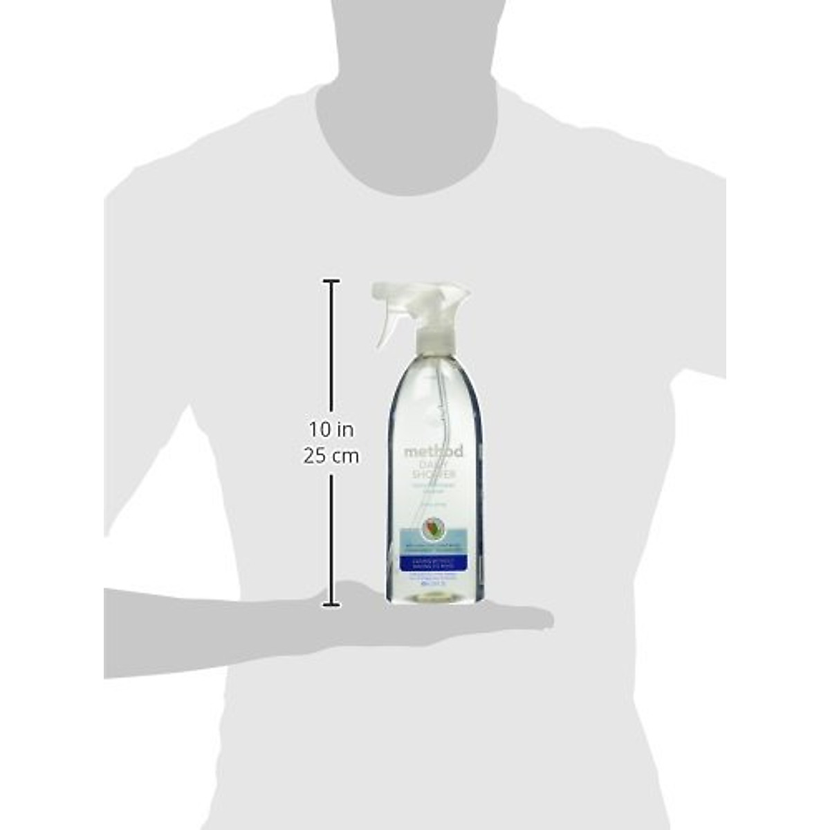 Method Daily Shower Cleaner Spray, Ylang Ylang, For Showers, Tile, Fixtures, Glass and Tubs, 28 oz spray bottle (Pack of 1)