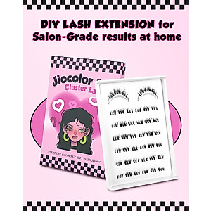 Jiocolor Manga Lashes Eyelashes 7 Pairs Lashes Natural Faux Mink Lashes Pack Fluffy False Eyelashes Cat Eye Lashes Curl False Eyelashes JE03 wispies Lashes