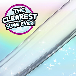 COMPOUND KINGS Fluffy Scented Crystal Clearz Slime Bucket by Nichole Jacklyne for Girls & Boys | Sensory Toys | Non-Sticky | Stress-Reducing Tacticle