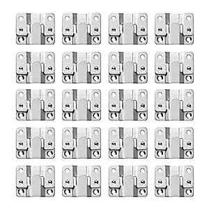 LIKERAINY Heavy Duty Large Metal Flush Mount Brackets Sectional Interlocking Connector for Sofa Furniture Photo Frame Mirror Panel Connecting Concealed Hanger Z Clips 20 Pairs