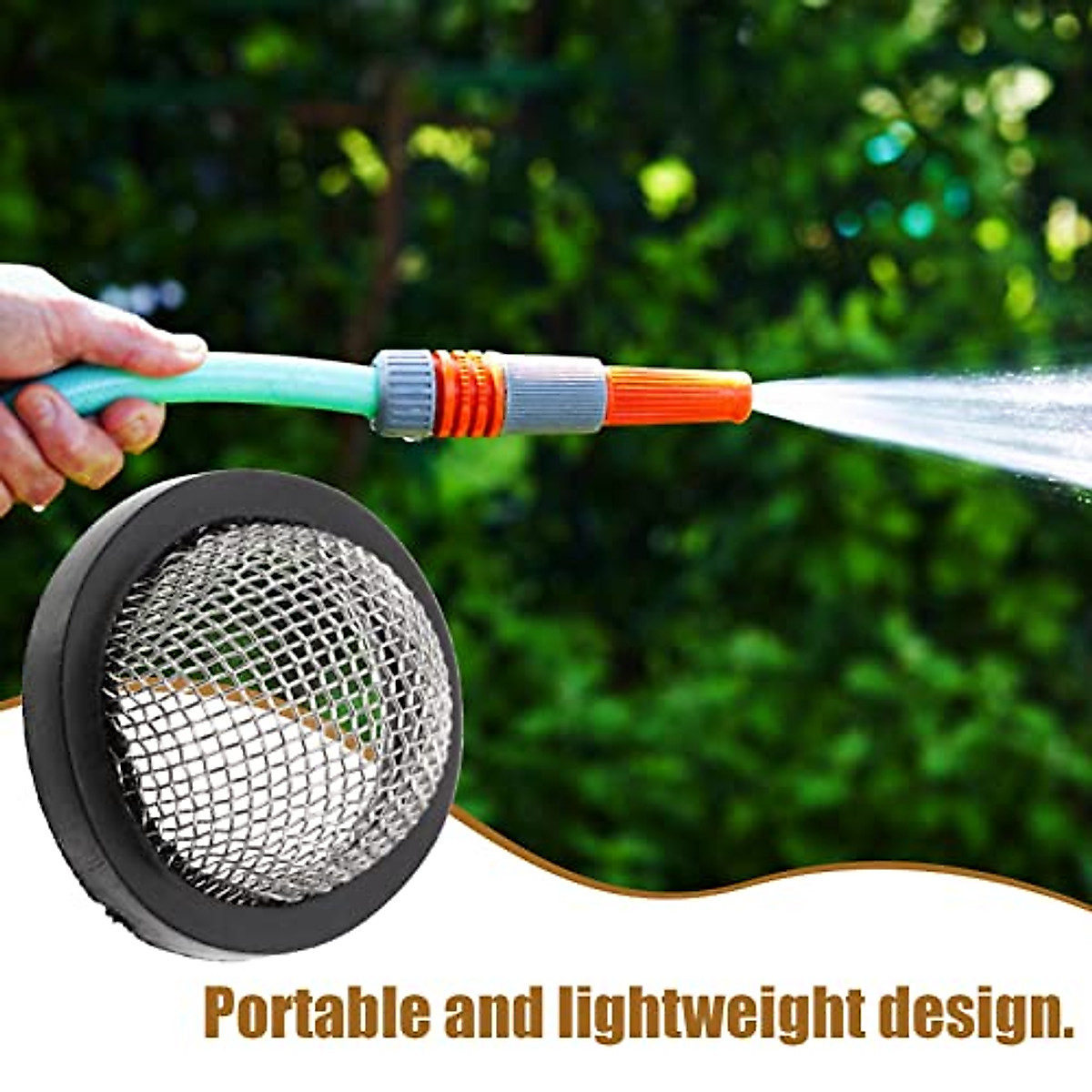 GANAZONO 30pcs Stainless Steel Screen Hose Washers Filter Pressure Shower Head Washer Gasket Inlet Hose Screen Washer Repair Kit for Washing Machine Garden Hose Connector