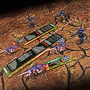 LITKO Gauge Set | Compatible with Warhammer 40K 10th Edition | Movement | Shooting | Fight | Close Combat | WH40K Templates (Variety Set)