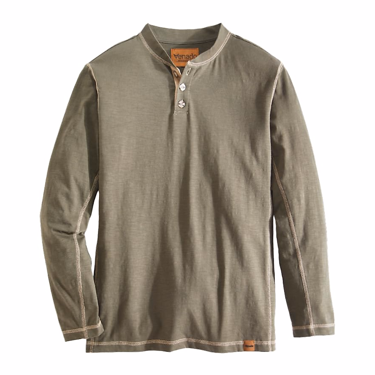 Venado Long Sleeve Shirts for Men – Flex Henley Shirts for Men Outdoor Wear (X-Large, Army)