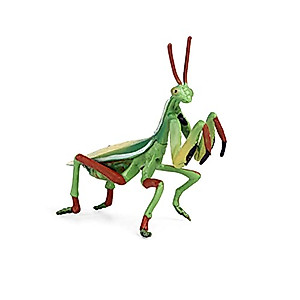 Fake Mantis Insect Figure Model: Plastic Praying Mantis Figurines Model Kit Insect Animal Prank Gifts for Table Decor Garden Animal Props 2Pcs