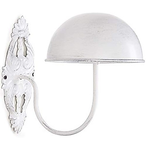 MyGift Vintage Black Metal Wall Mounted Hat Holder Rack for Wig, Cap, Fedora, Helmets, Set of 2