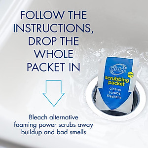 Glisten Garbage Disposer Cleaner, Odor Eliminator with Foaming Action, Removes Build-up and Deep Cleans, Lemon Scent, 4 Uses