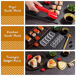 FUNGYAND Tamagoyaki Pan Set, 12-in-1 Japanese Omelette Egg Pan with Spatula, Bamboo Mat, Knife, and More Omelet & Sushi Accessories - Deluxe Complete Tamagoyaki Cookware Set - 5x7 Inches