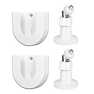 2pack Strong Adhesive Wall Mount +Adjustable Indoor/Outdoor Security Wall Mount Compatible with Arlo Pro/Pro 2/Pro 3/Ultra/Ultra 2,Ring Indoor Cam, eufyCam E/2C
