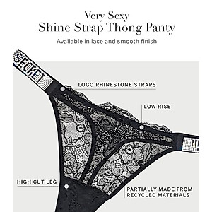 Victoria's Secret Very Sexy Lace Thong Women's Underwear, Panties for Women, Purest Pink, XXL