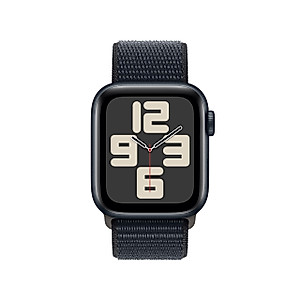 Apple Watch SE GPS 40mm Midnight Aluminum Case with Midnight Sport Loop