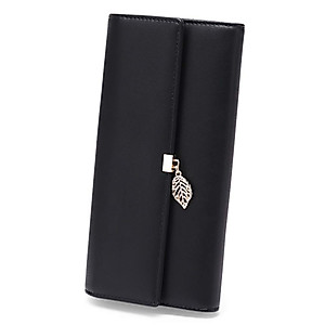 GOIACII Women's Wallet Large Capacity Credit Card Organizer RFID Blocking Long Purse