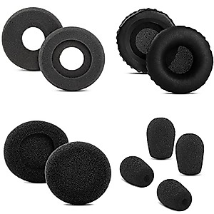 Earpads Sponges Cushion Replacement Ear Cushions Cover Compatible with Jabra PRO 920 930 935 9450/VXI BlueParrott B250-XTS/Telex Airman750 760 Headset (Stereo)