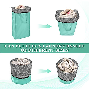 White Spider Webs Halloween Laundry Bag with Drawstring Closure Heavy Duty Extra Large Mesh Dirty Clothes Organizer Easy Fit a Laundry Hamper or Basket for College Dorm Apartments Travel, 24"x 36"