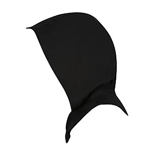 Rogue Ninja Hood Cyberpunk Mask Assassin Cosplay Techwear Cowl Ren Faire (Black)