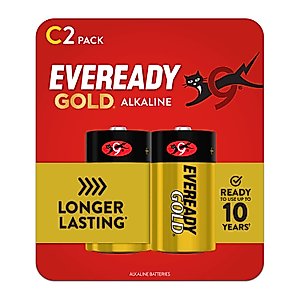 Envirofit ENERGIZER C2 EVEREADY Alkaline Battery, 2 Count (Pack of 1)