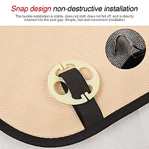 3PCS Set Car Seat Cushion for Front and Back Seat, 3D Soft Linen Breathable Auto Seat Cover, Comfort Non-Slip Rubber Bottom Universal for Most Cars (Black/Gold/3PCS)