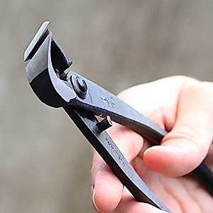 Wazakura Bonsai Tool Kit Made in Japan, Twig Bonsai Scissors 8-1/4 in (210mm) + Concave Branch Cutter 8 in (200mm) Starter Set (Yasugi Steel Twig Scissor+Concave Cutter)