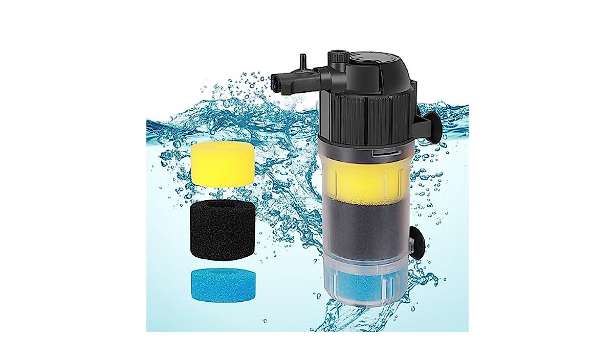 FUMAK 3-Stage Aquarium Filter for 10-40 Gallon Tanks