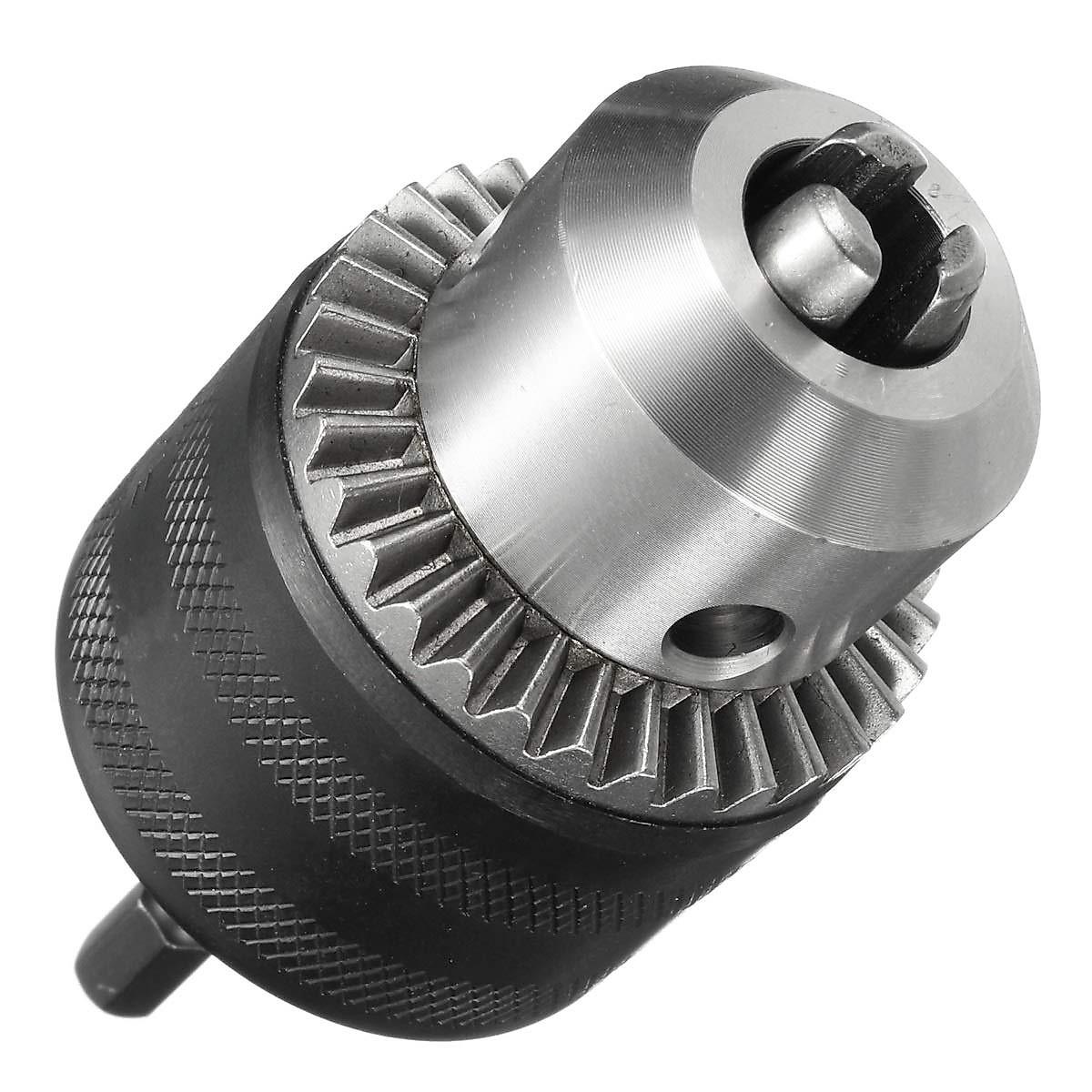 BlueNatHxRPR 1/2"(13mm) Drill Chuck with 1/4" Quick Change Hex Drive and Wrench to Drill