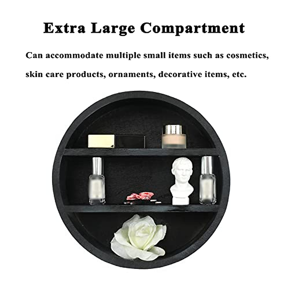 5 Pcs 10" Wall-Mounted Moon Phase Shelf Set, Solid Wood, Bed Sofa Wall Decor Storage Rack, Boho Moon Decors Crystal Display Shelf, Crescent Floating Shelves, Witch Gift