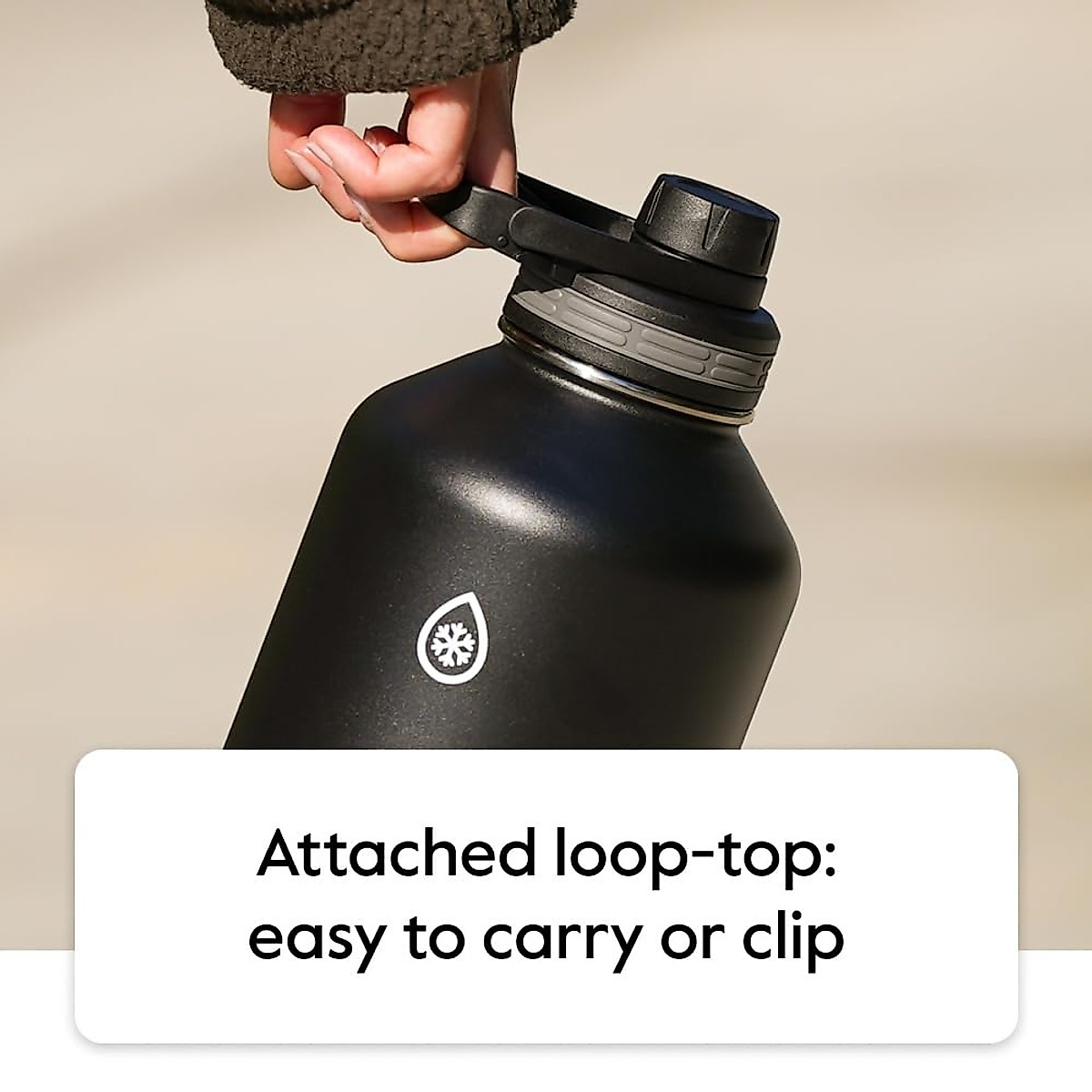 ThermoFlask Double Wall Vacuum Insulated Stainless Steel Kids Water Bottle with Straw Lid, 14 Ounce, 2-pack, Harbor Grey/Denim