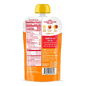 Happy Tot Organic Stage 4 Super Foods, Bananas, Peaches & Mangos + Super Chia, 4.22 Ounce (Pack of 8)