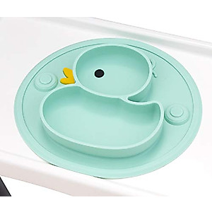 Silicone Detachable Toddler Meal Tray - Portable Non-Slip Suction Cup for Kids Babies and Kids