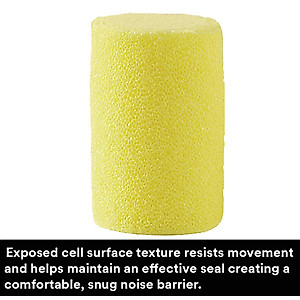 3M Ear Plugs, 200 Pairs/Box, E-A-R Classic 390-1000, Uncorded, Disposable, Foam, NRR 29, For Drilling, Grinding, Machining, Sawing, Sanding, Welding, Bulk