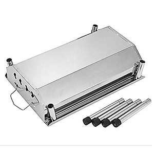 TWDYC Charcoal Grill Barbecue Portable BBQ Stainless Steel Folding BBQ Grill Camping Grill Tabletop Grill for Portable Camping Cooking Small Grill