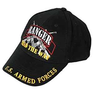 Flakita's Novelties US Army Ranger Lead The Way US Armed Forces Veteran Embroidered Baseball Cap HAT