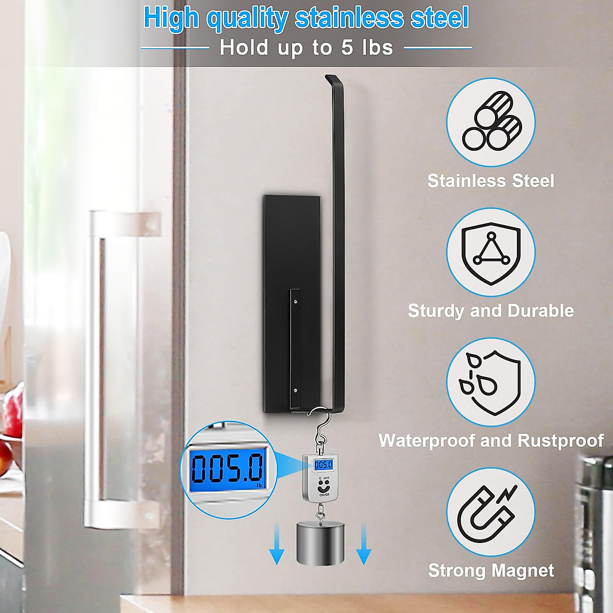 Magnetic Paper Towel Holder for Fridge, Toilet Paper Roll Holder Magnetic Paper Towel Rack and Coat Hangers 40 Pack Clothes Hangers, Seropy Metal Hangers Heavy Duty Wire Hangers with Non Slip 16.5 in