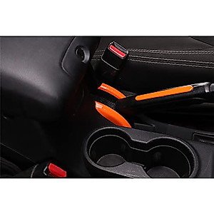 SZDEDA Fit for Jeep Wrangler JK 2011-2017 ABS Handbrake Handle Trim Decoration Cover 1PCS Interior Car Accessories (Orange)
