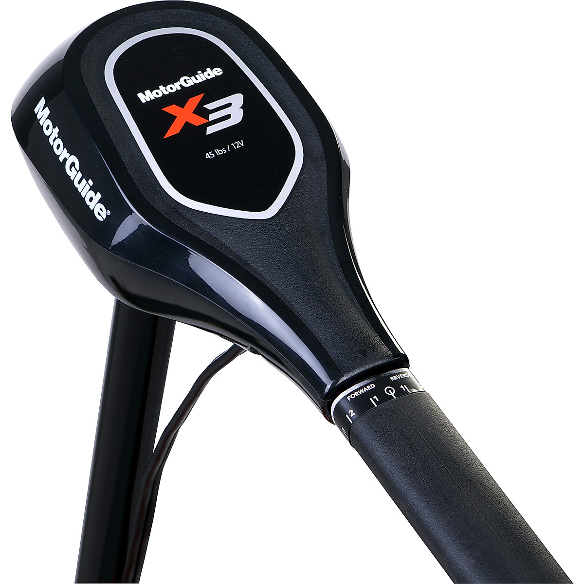 MotorGuide 940200190 X3 Freshwater Bow Mount Trolling Motor — Hand-Operated — 50-Inch Shaft, 55-Pound Peak Thrust — Digital Power Management