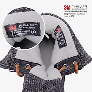 ALEADER Winter Boots for Women, Waterproof Snow Boots Shoes Black 8.5 B(M) US