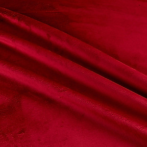 Shannon Minky Solid Cuddle 3 Crimson, Fabric by the Yard