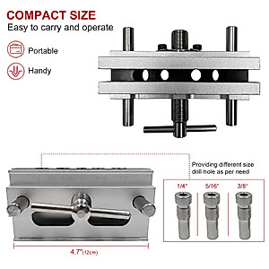 WAYCOJOY Self Centering Dowel Jig Kit, Drilling Guide Bushings Set, Woodworking Doweling Jig Puncher Locator Joints Tool for Straight Holes