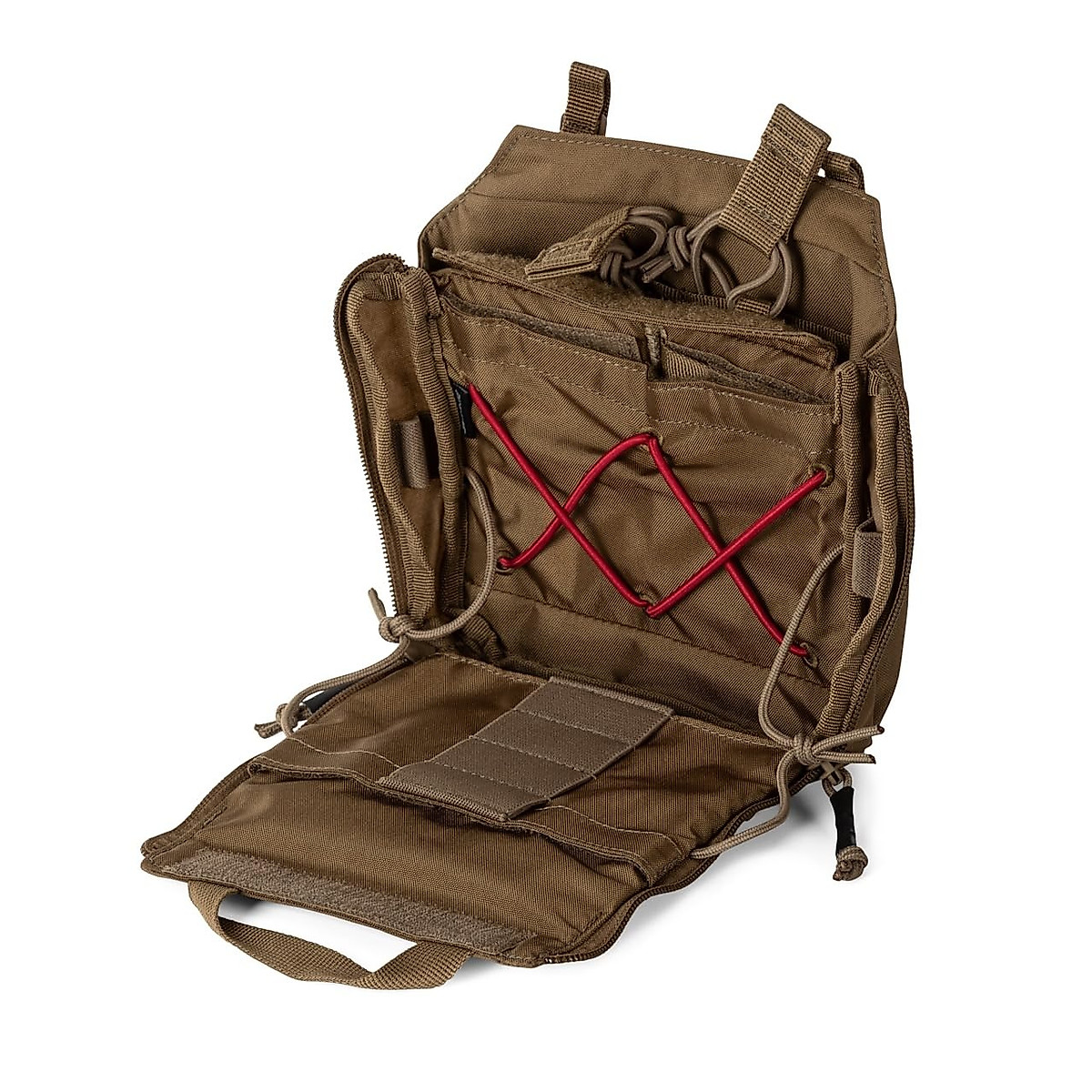 5.11 Tactical Unisex Flex TacMed Pouch, Zip Pocket Attachable Bag, Kangaroo, Style 56662