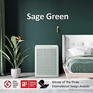 Coway Airmega 150(K) True HEPA Air Purifier with Air Quality Monitoring, Auto Mode, Filter Indicator (Sage Green)