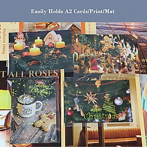 Miraclekoo 200Pcs 4-5/8 x 5-3/4 Inch Resealable Cello Cellophane Bags,Thick Greeting Card Clear Plastic Sleeves - Fit A2 Card Envelope Photos Cookie Candy