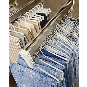 Pull Out Closet Clothes Hanger Rail,Extendable Closet Rod 30-80cm,Wardrobe Clothing Rail,Closet Organizer Rack for Pants and Coat,Load 25kg (Size : 800mm/31.5inch)