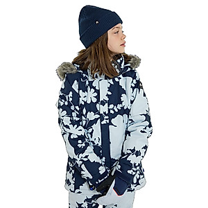 Burton Girls' Standard Bennett Jacket, Ballad Blue Camellia, X-Large