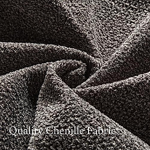 VanAcc Sofa, Comfy Sofa Couch with Extra Deep Seats, Modern Sofa Couch- Loveseat, Couch for Living Room Apartment Lounge, Grey Chenille